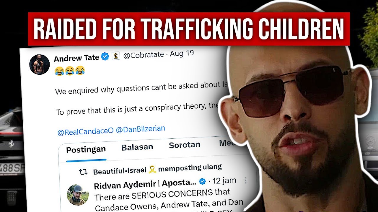 Andrew Tate ATTACKS ME, Gets RAIDED for TRAFFICKING MINORS, COINCIDENCE ...