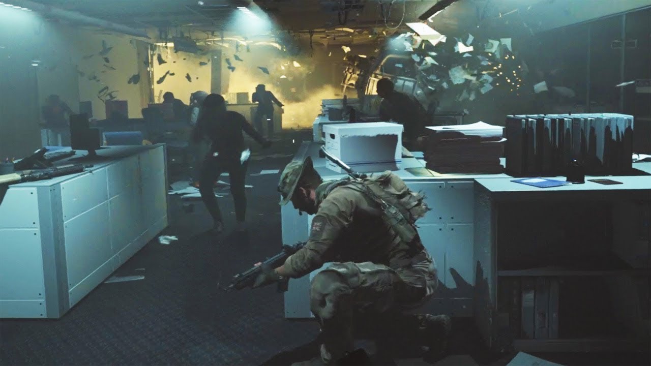 COD Modern warfare campaign US Embassy Siege - YouTube