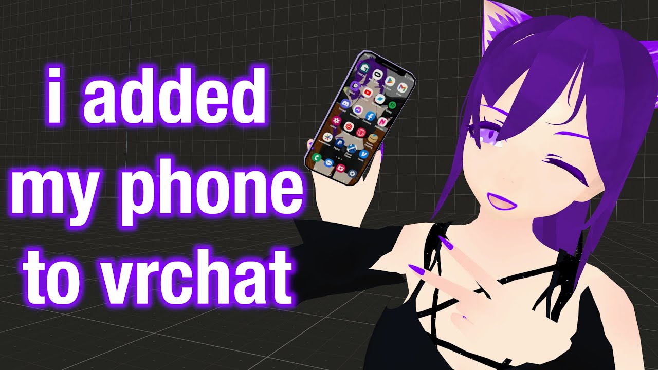 i added my real cell phone to my vrchat avatar! - YouTube
