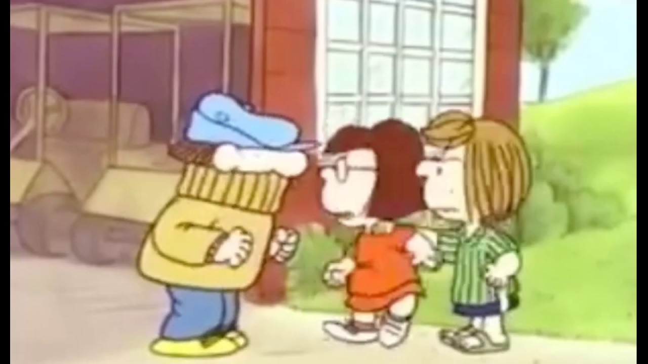PEANUTS. peppermint patty knocks out bully - YouTube