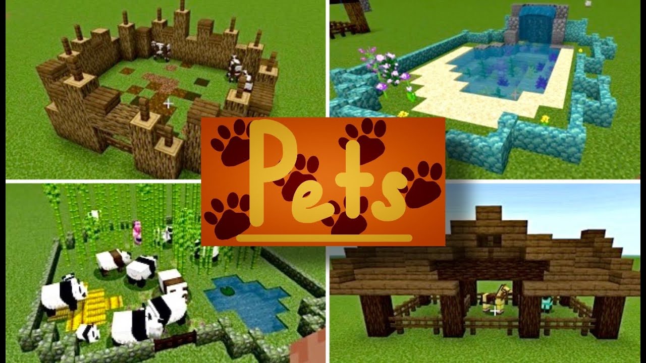 Minecraft Pet Pen Build Ideas! - YouTube
