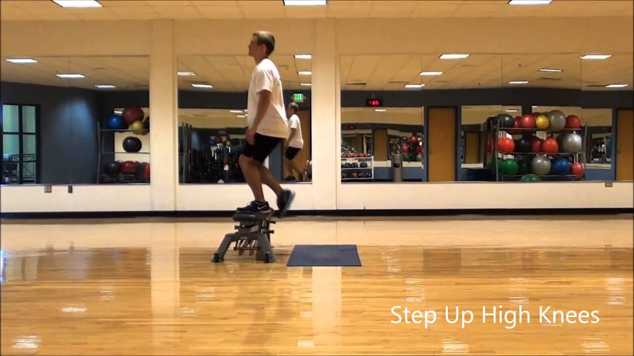 Step Up High Knees - YouTube