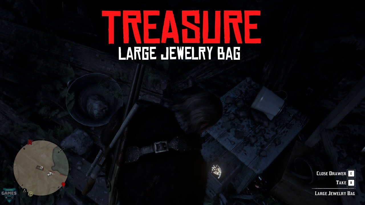 Red Dead Redemption 2 - Large Jewelry Bag Location Moonstone Pond ...