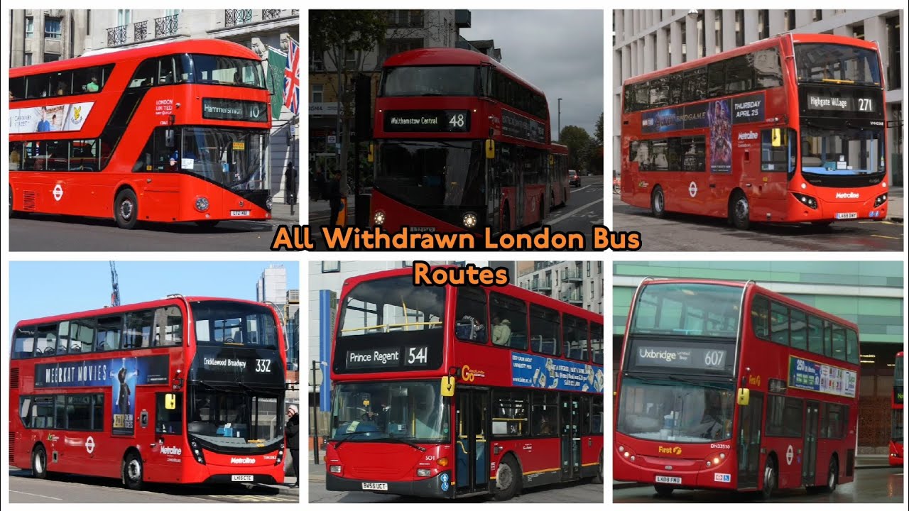 All Former (Withdrawn) London Bus Routes - YouTube