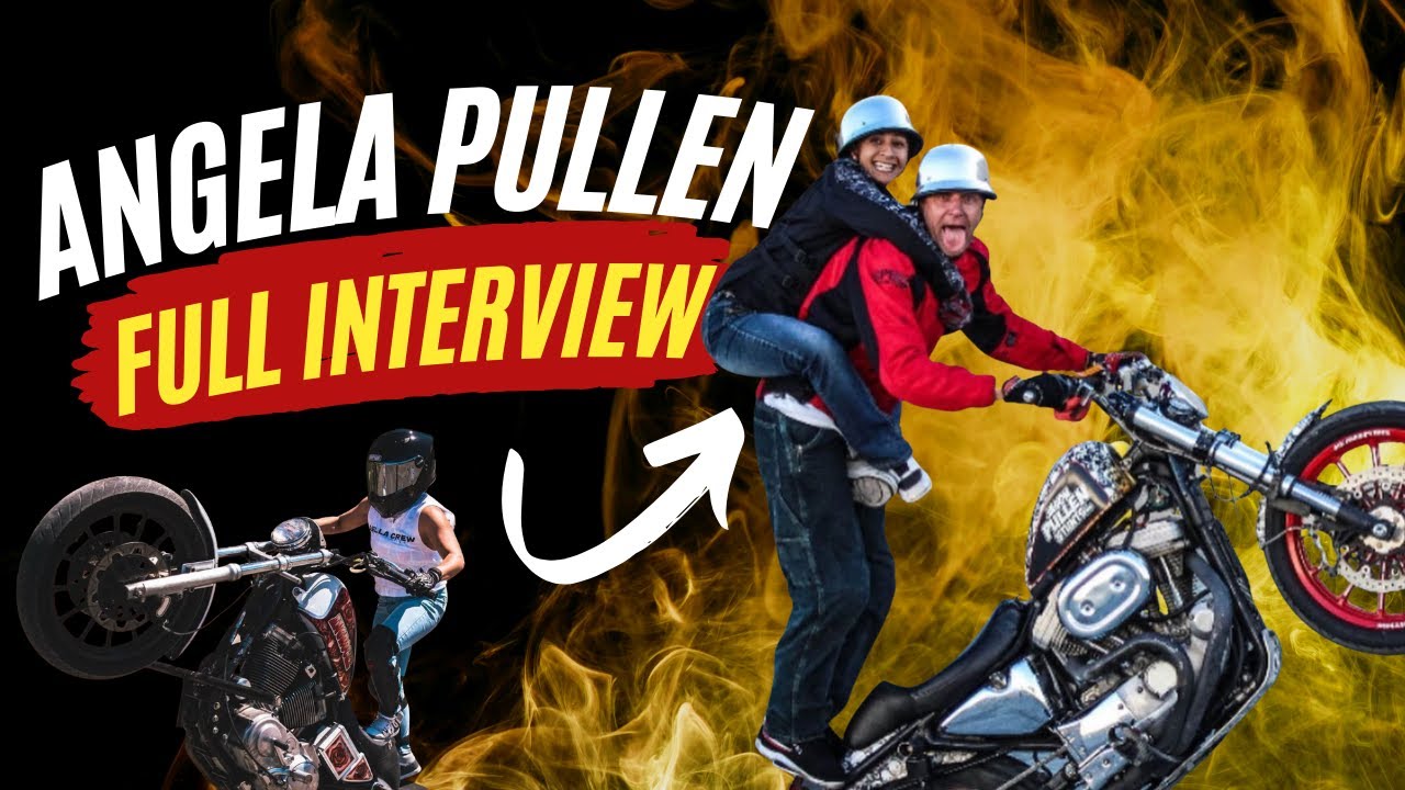 #6 - Who is ANGELA PULLEN - Professional Female Harley Stunt Rider - YouTube