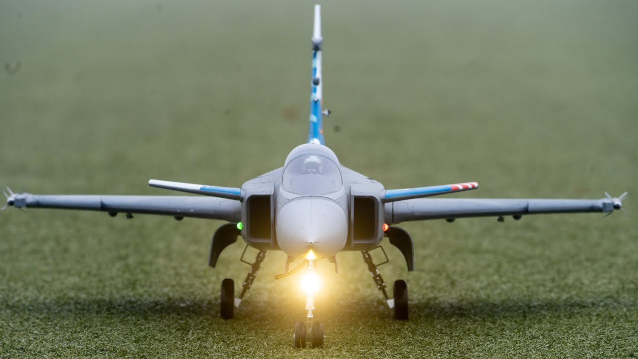 Freewing JAS-39 Gripen, maiden with JetCat P20. - YouTube