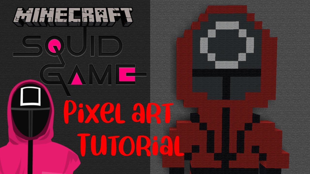Minecraft Squid Game Pixel art Tutorial - YouTube