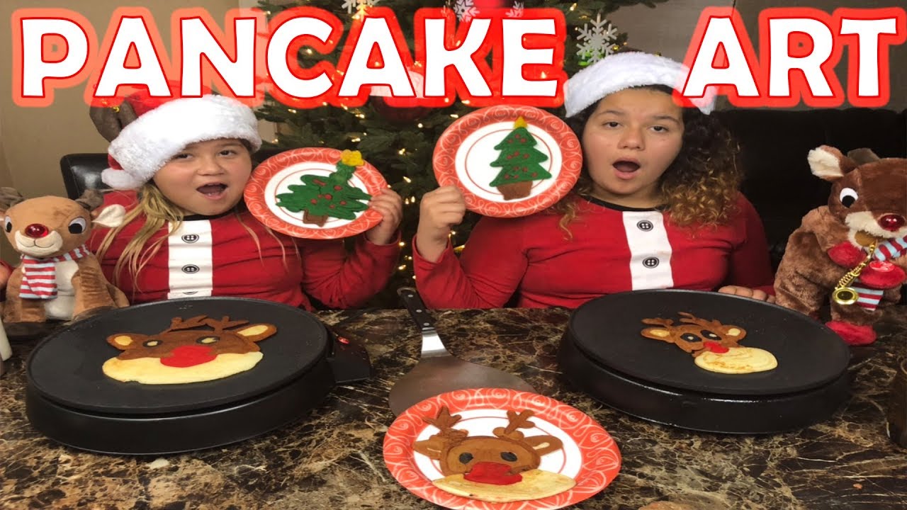 PANCAKE ART CHALLENGE - CHRISTMAS EDITION - YouTube