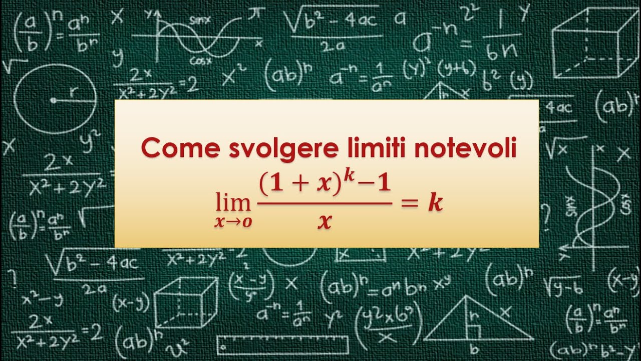 Come svolgere limiti notevoli 5 - YouTube