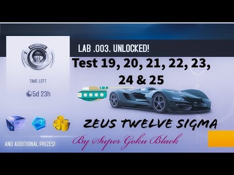 Asphalt 8: Zeus Twelve Sigma | Lab 3 Test 19, 20, 21, 22, 23, 24, 25 ...