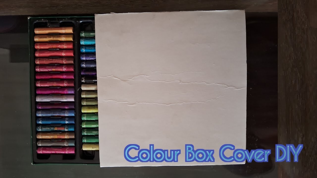 How to make a Lid for Oil Pastel Color Box | Oil Pastel Color Box Cover ...