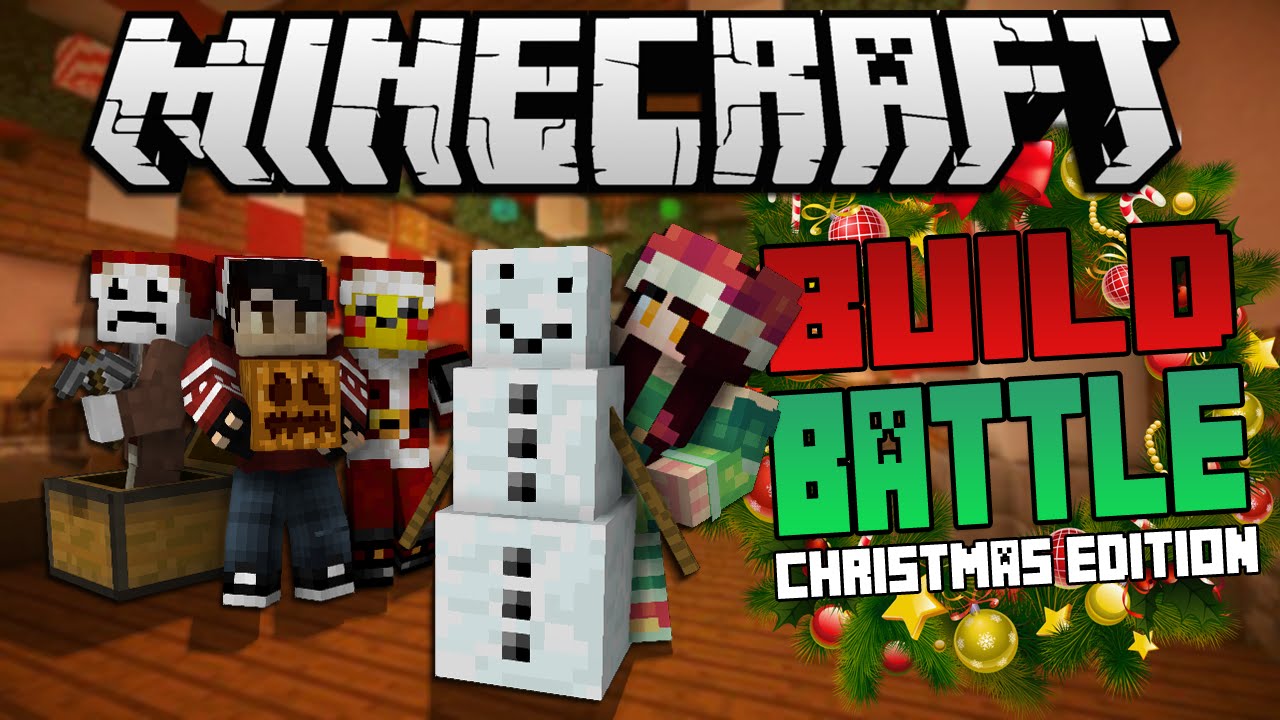 Minecraft Mini-Game : BUILD BATTLE - มาสร้างซานตาครอสกันเถอะ (CHRISTMAS ...