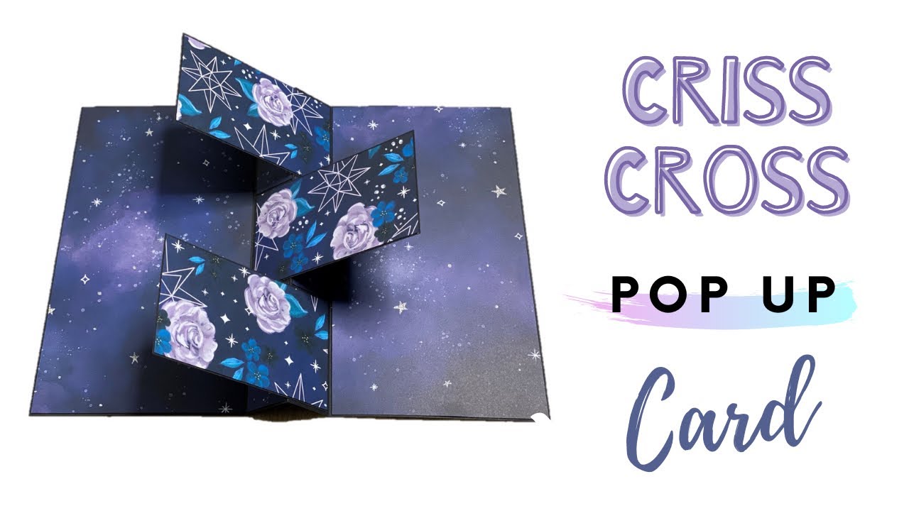 Criss Cross CARD | Pop Up Card Ideas | Card for Scrapbook - YouTube