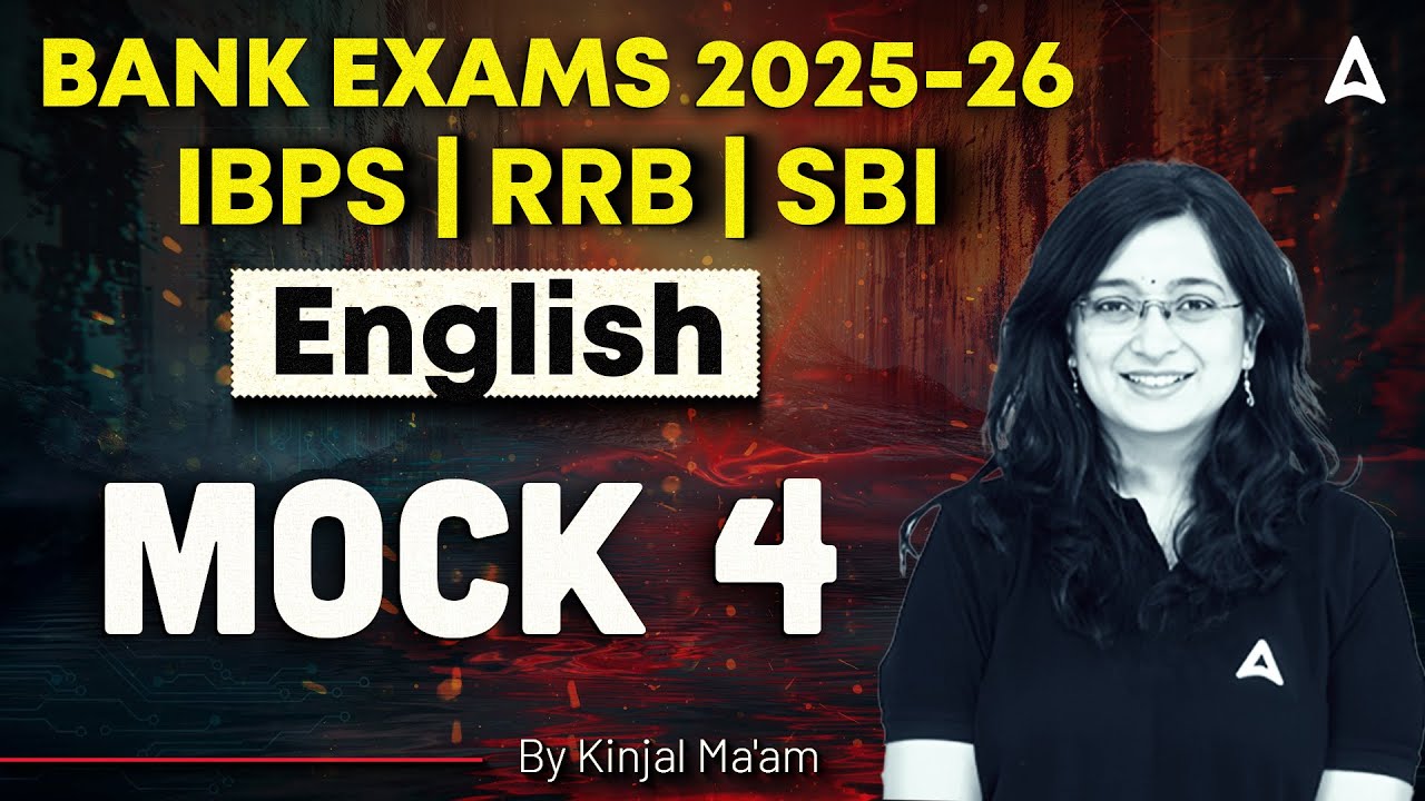 IBPS-RRB-SBI Classes 2025 | Mock 4 | English For Bank Exams | Kinjal Gadhavi - YouTube