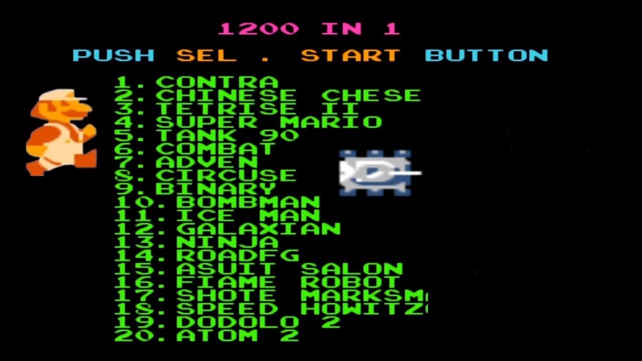 NES 64 in 1 Gameplay: 2 Classic Game Tested - YouTube