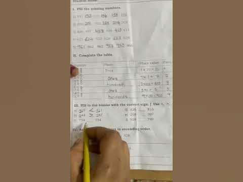 Grade 2 Math Chapter 1 Worksheet 2 - YouTube