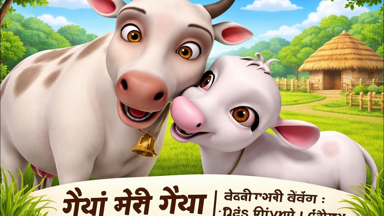 गैया मेरी गैया | Gaiya Meri Gaiya 🐄 | Hindi 3D Cartoon Rhyme | Kids ...