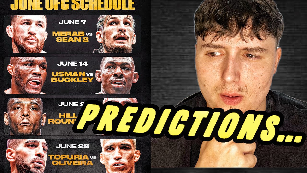 Predicting Each UFC Main Event for June! - YouTube