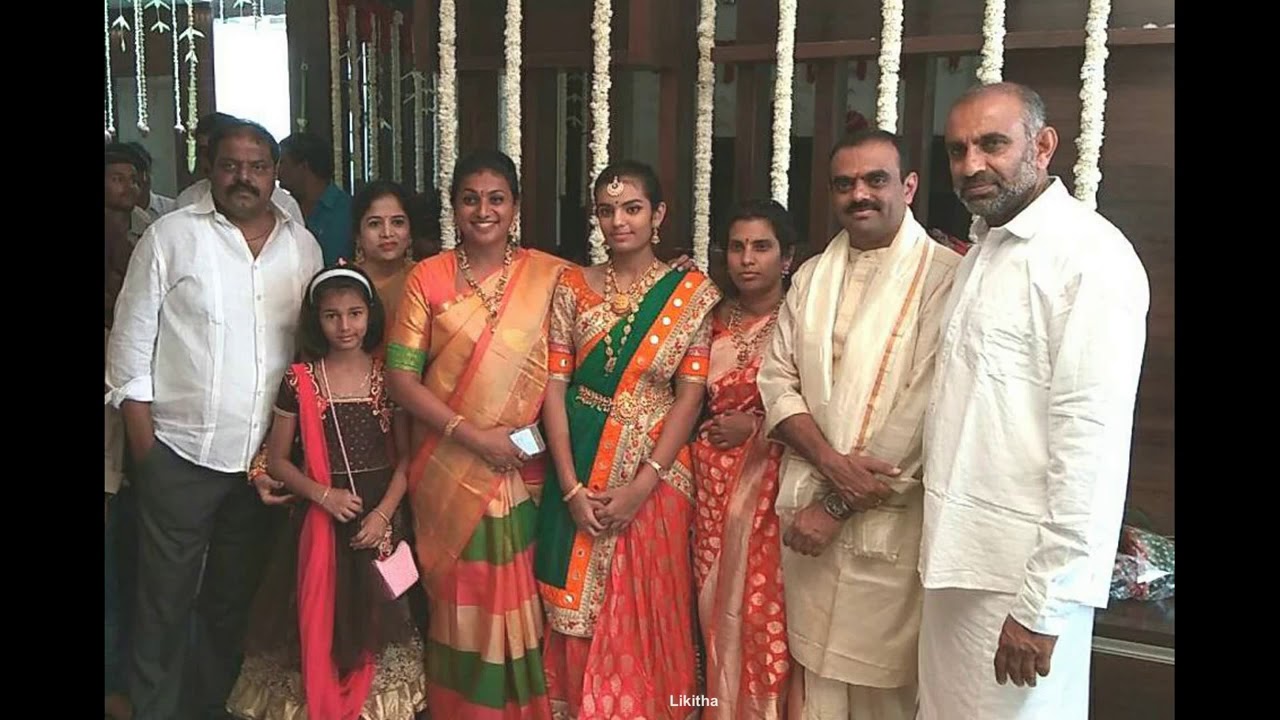 Actress Roja Family Function MLA Roja Cousin House Warming Function ...