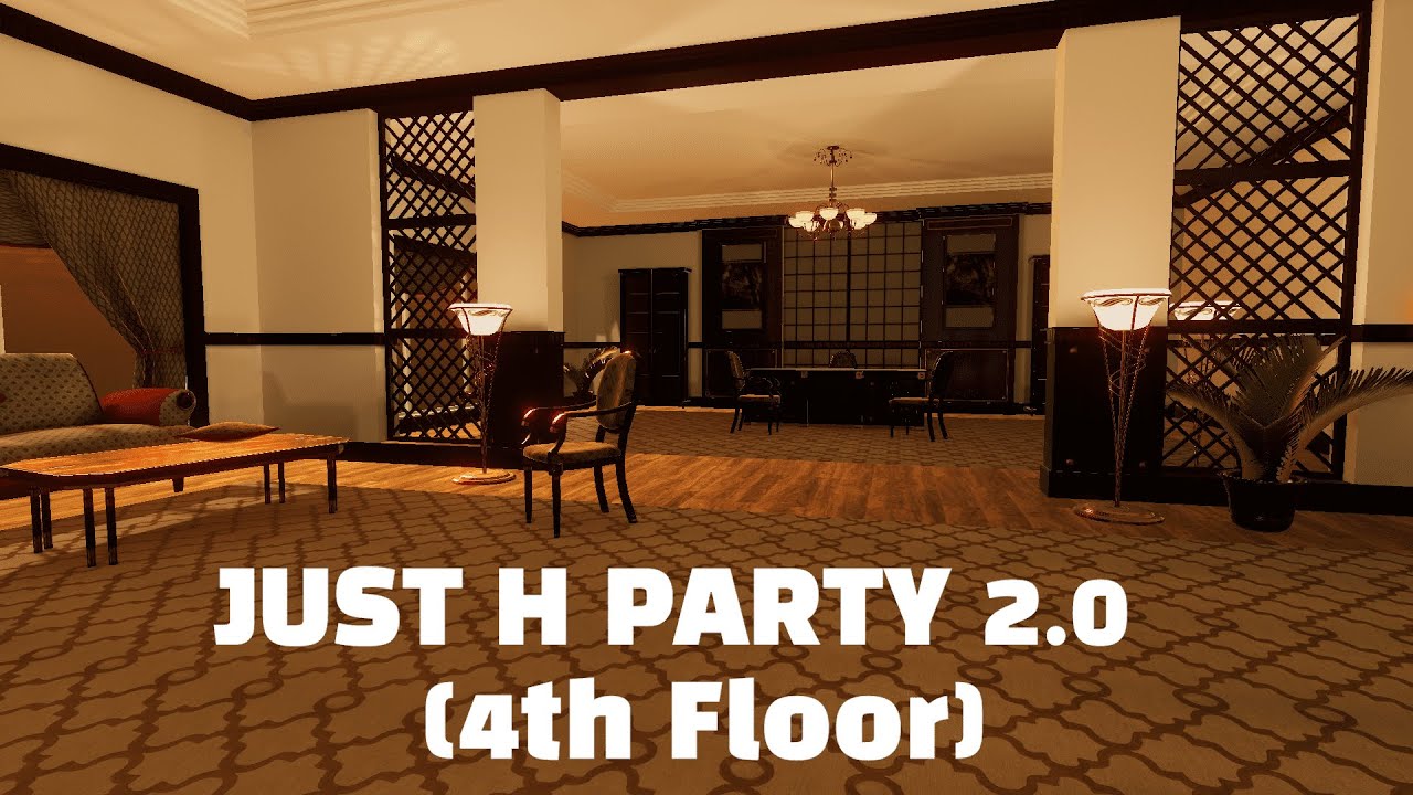 [VRchat Worlds BGM] JUST H PARTY 2.0 (4th Floor) - YouTube