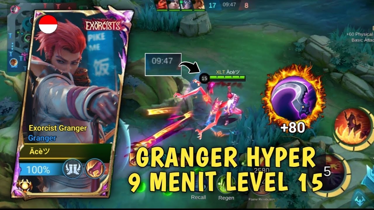 TUTORIAL ROTASI GRANGER HYPER 9 MENIT LEVEL 15 | TOP GLOBAL GRANGER MLBB - YouTube