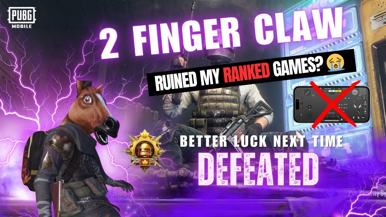 2 FINGER CLAW RUINED MY RANKED GAMES?! 😭 (Trying New Controls in PUBG ...
