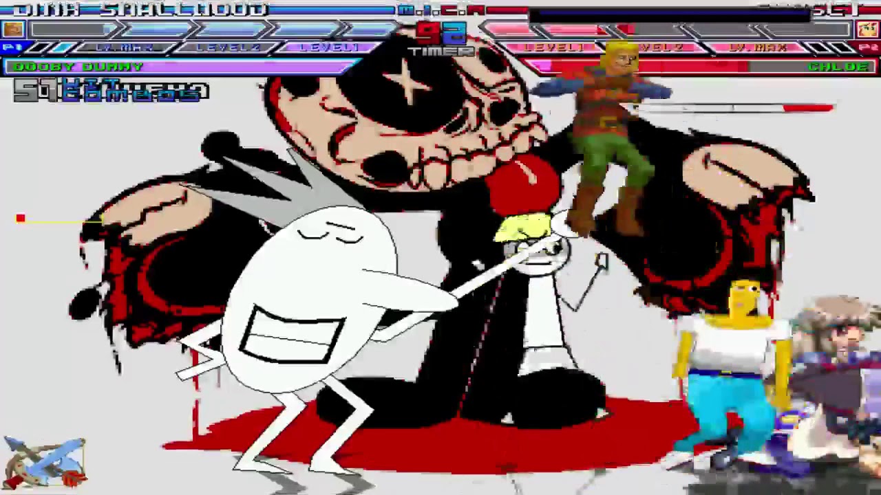 Mugen battle Dink Smallwood Dooby Dummy Franko and Kung Fu Fuinn vs ...
