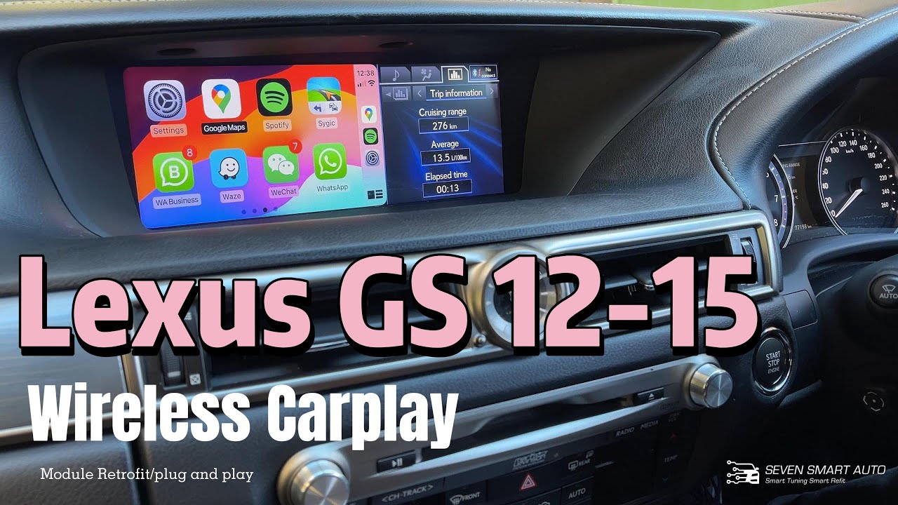 Lexus GS 12-15 Retrofitted Wireless CarPlay - YouTube