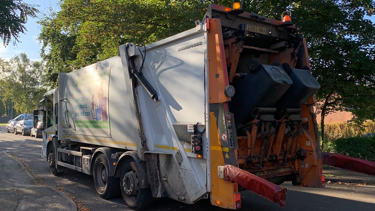 Mercedes Econic Bin Lorry on General Waste, NMA - YouTube