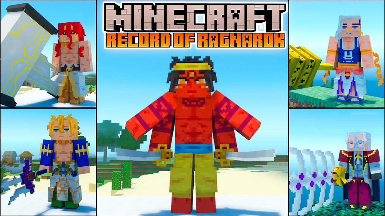 INCRIVEL!! ADDON RECORD OF RAGNAROK PARA O MINECRAFT 1.20.80 COM ...