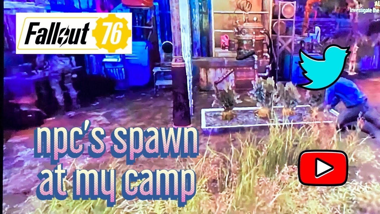 fallout 76 npc spawn's at my camp providing settler rep and clandestine ...