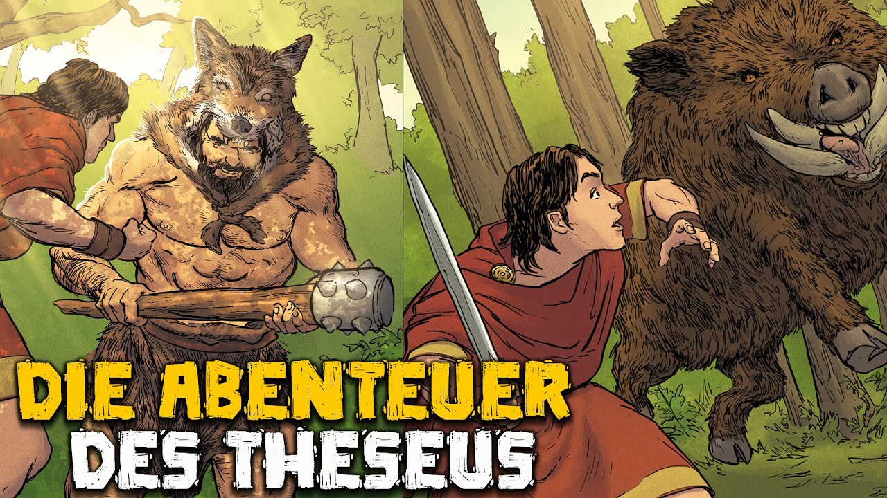 Die Abenteuer des Theseus - 2/3 - Griechische Mythologie - Geschichte und Mythologie Illustriert ...
