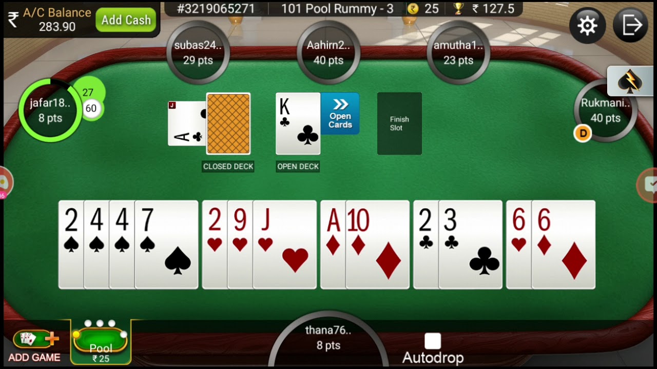 How to play rummy circle 101 pool rummy - YouTube
