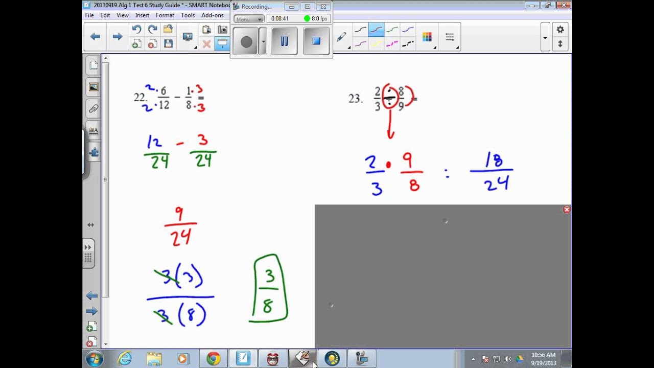 Alg 1 Test 6 Study Guide - YouTube