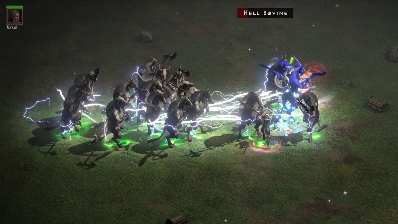 [D2R][2.4 PTR] Lightning Strike + CS + Fend Bench (Infinity Mancatcher ...