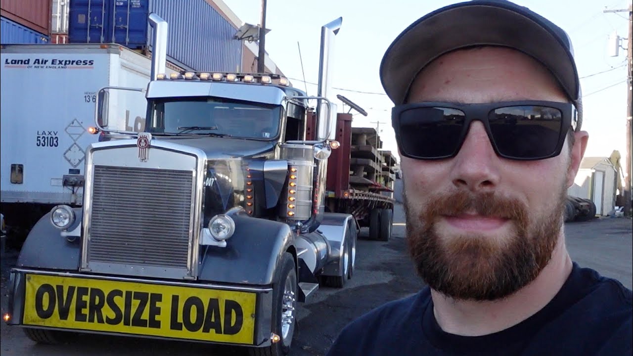 Hauling My First OVERSIZE Load! (In This truck) - YouTube