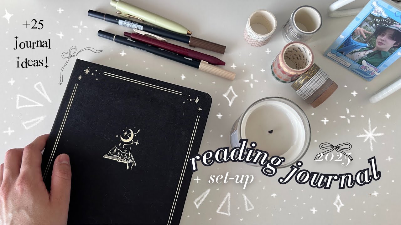 2025 reading journal set-up ˚˖🐈‍⬛ ˚.🕯⋆🌙 +25 ideas for your journal ...