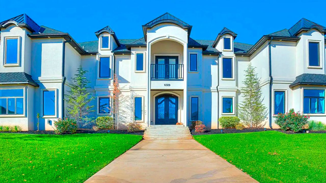 Tour of two luxury mansions with modern interior design in Oklahoma for ...