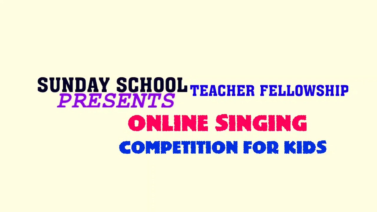 ONLINE SINGING COMPETITION FOR KID'S 2020 - YouTube