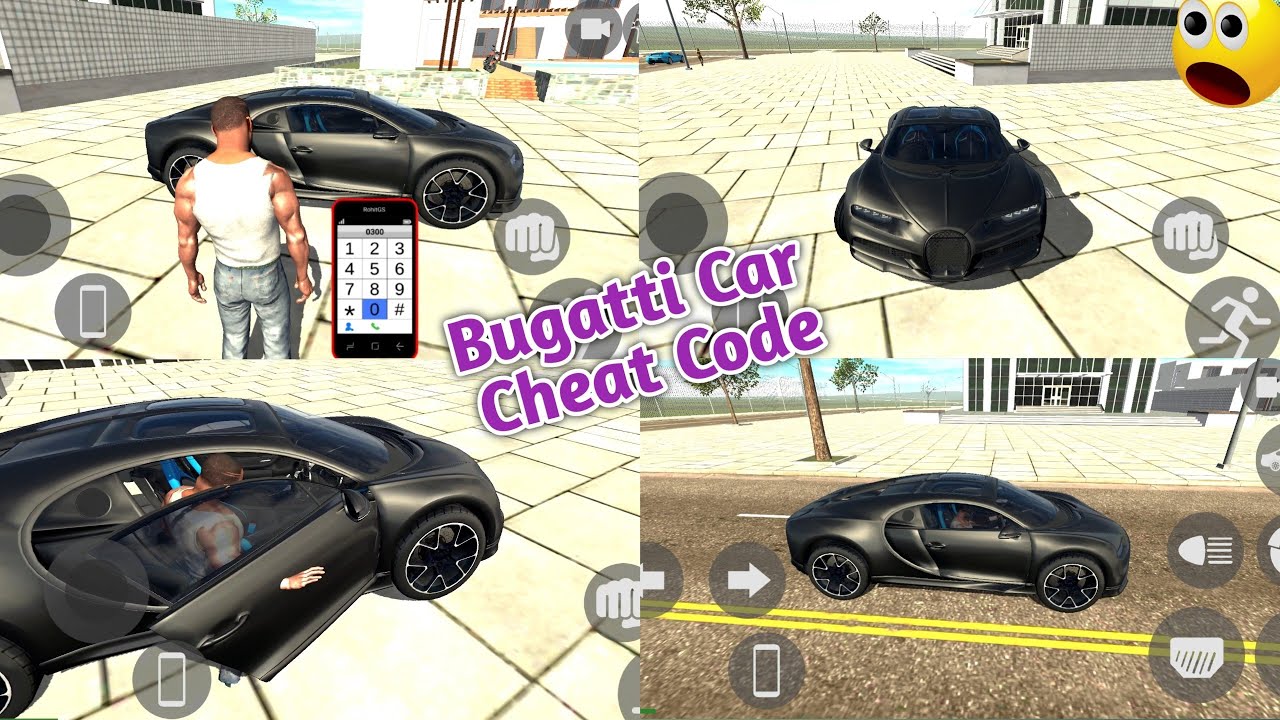 Bugatti car real cheat code 😍 | Indian bikes driving 3d | Indian bike ...