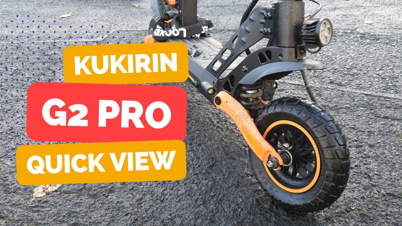 Kukirin / KugooKirin G2 Pro Electric Scooter e-scooter Quick View - YouTube