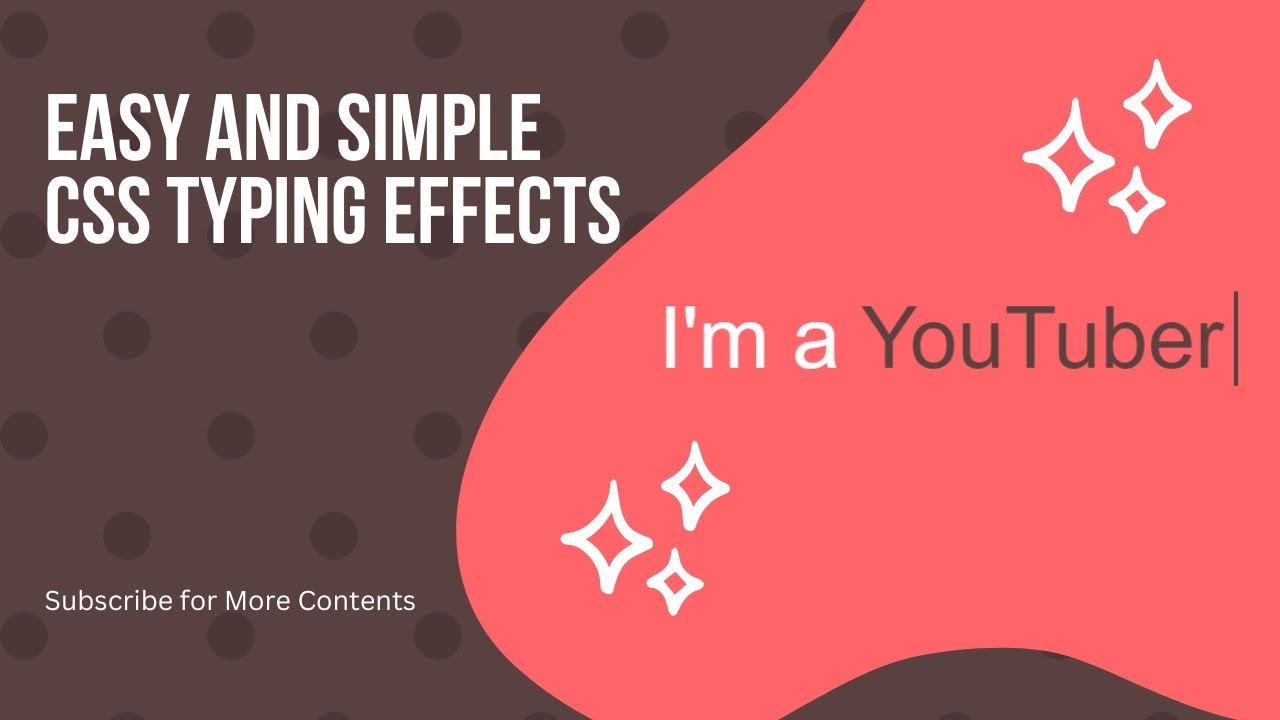 Transform Text with CSS Typing Magic with source code - YouTube