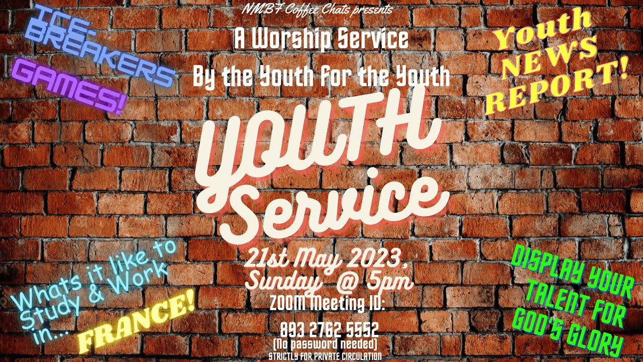 *YOUTH SERVICE - A worship service by the Youth For The Youth @ 5pm ...