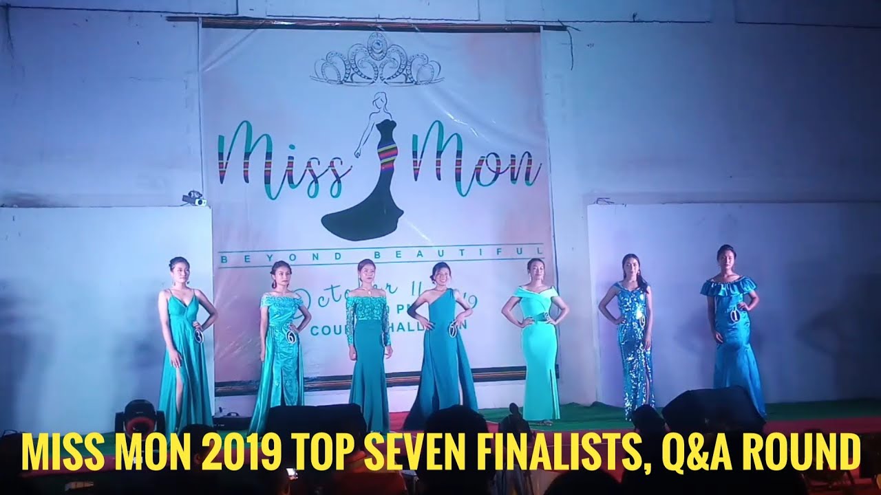 Miss Mon 2019 top seven contestants and question and answer hour - YouTube