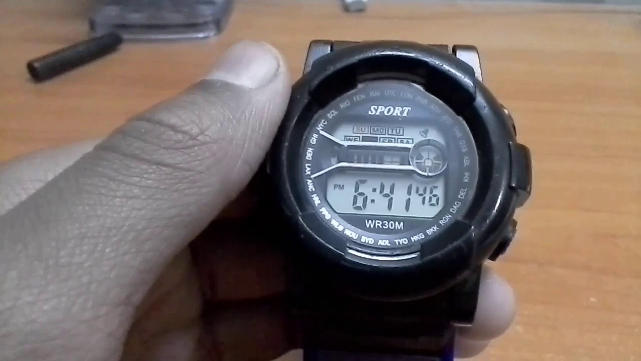 ||HOW TO CHANGE TIME OF A NORMAL SPORTS WATCH || TECHNICAL BHAVYA ...