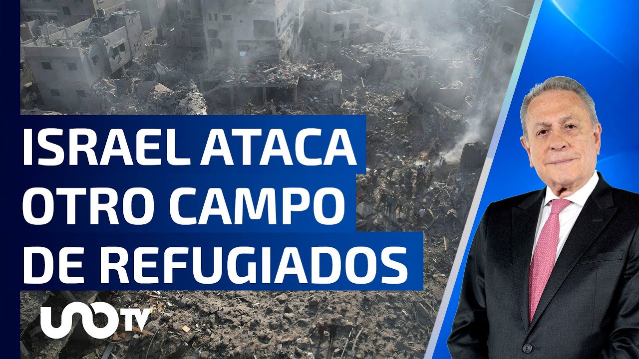 Ejército israelí bombardeo el campo de refugiados de Bureij - YouTube