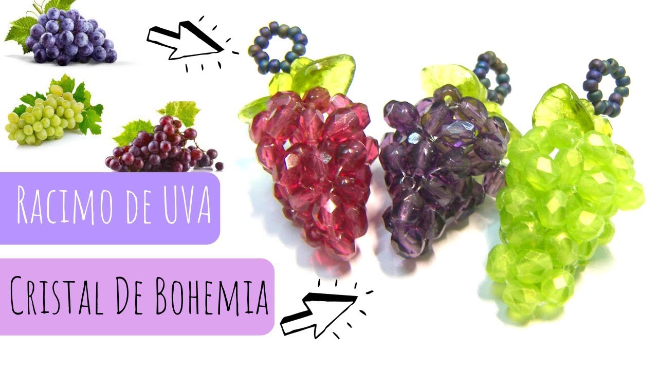 Racimo de Uva con Facetadas de Bohemia - Tutorial DIY - YouTube
