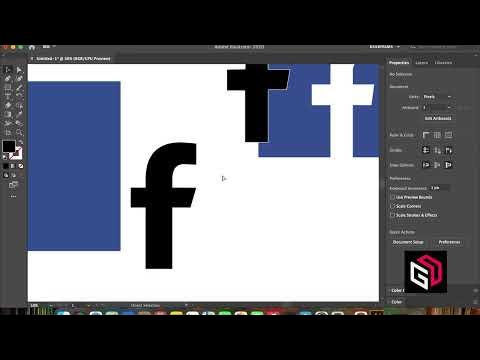 How to Create Facebook Logo within 2 minutes in Adobe Illustrator - YouTube