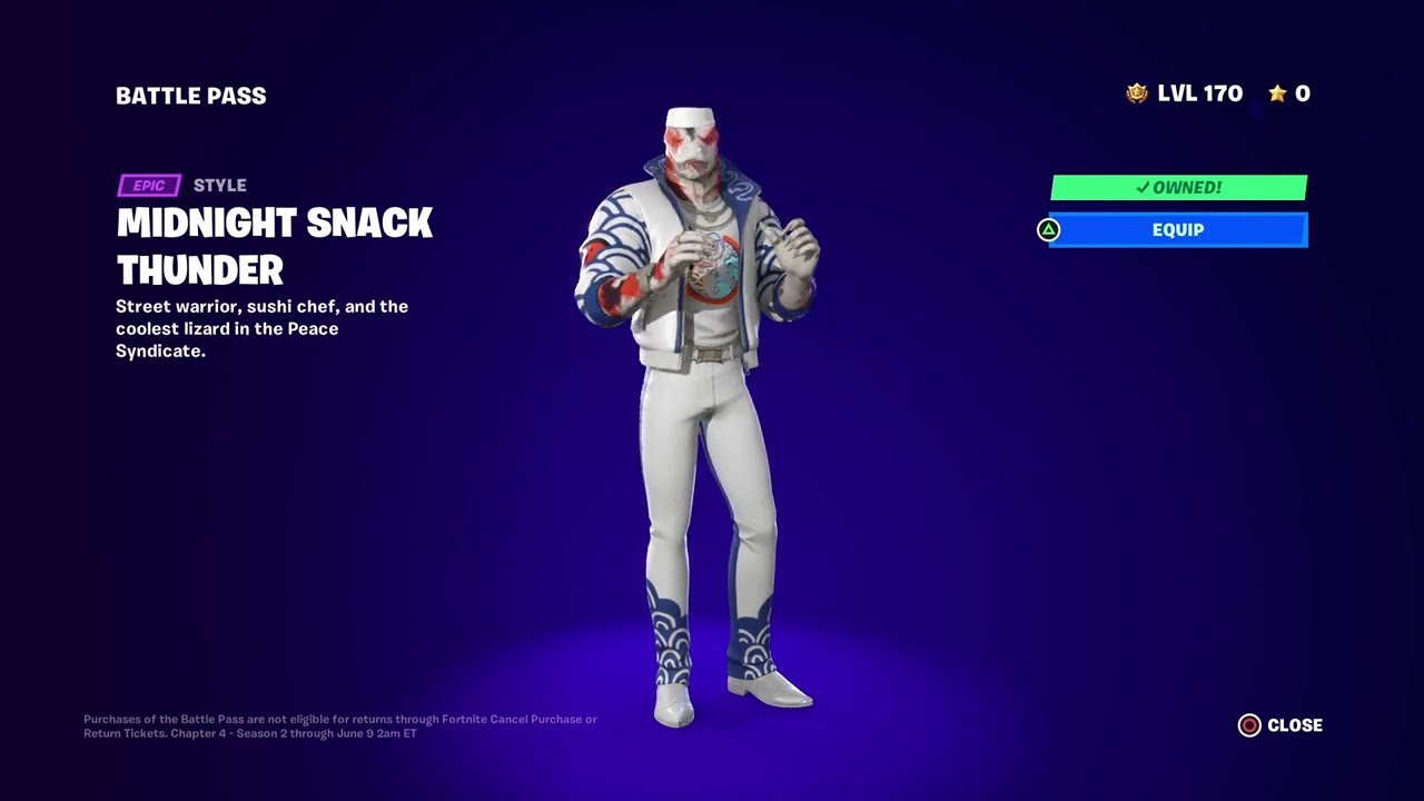 Fortnite Midnight Snack Thunder Skin Preview !!! 😱 - YouTube