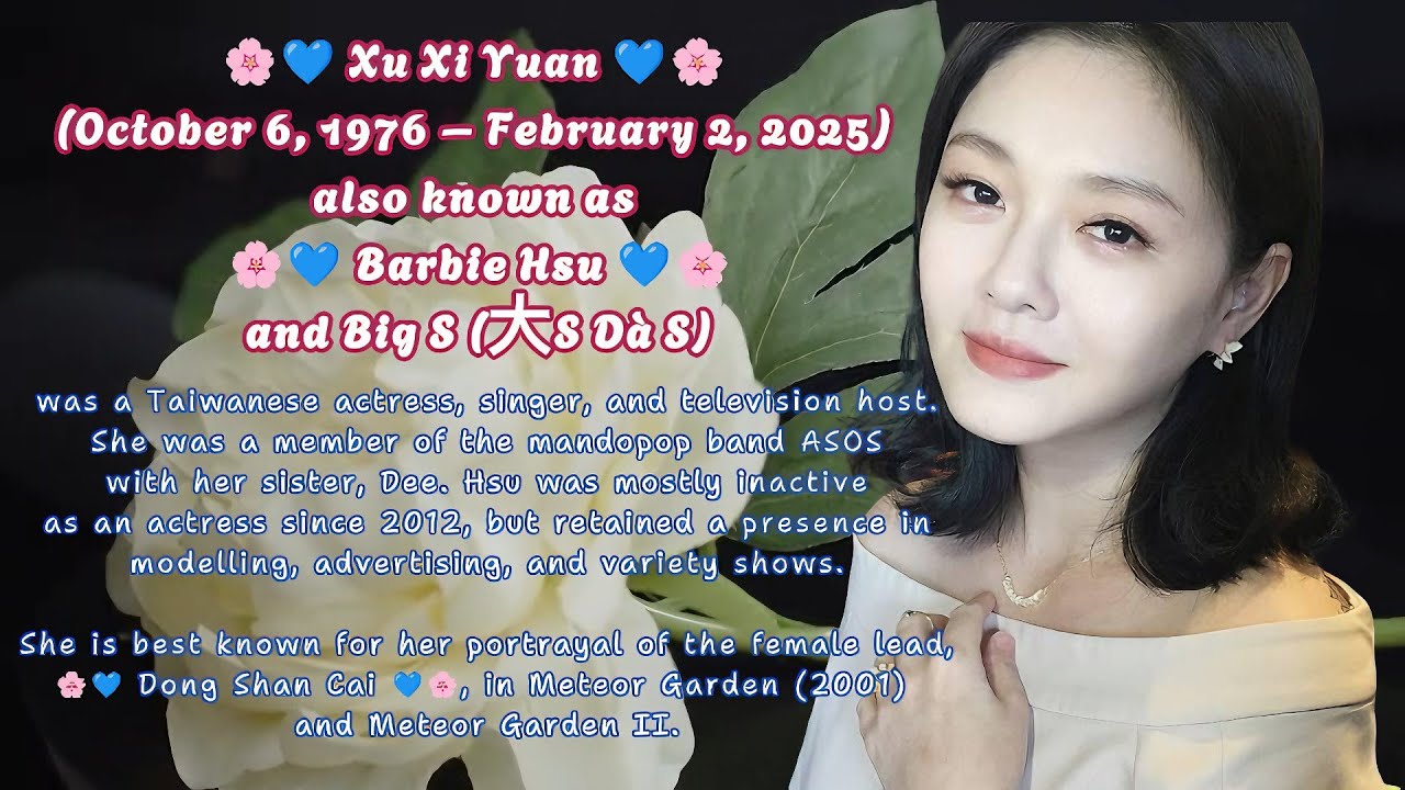 Barbie Hsu a.k.a. Shan Cai 💐R.I.P.💐 | Xu Xi Yuan [October 6, 1976 ...
